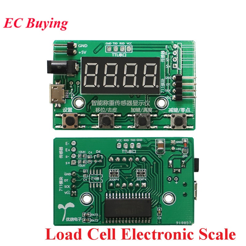 Load Cell HX711 AD Module Weight Sensor Digital Display Electronic ...