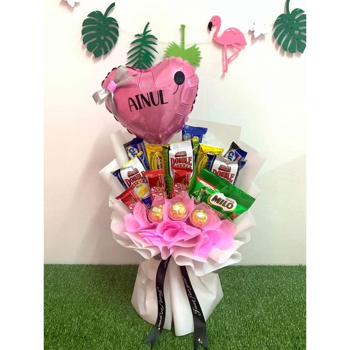 BAJET EXCLUSIVE CHOCOLATE BALLOON BOUQUET | Shopee Malaysia