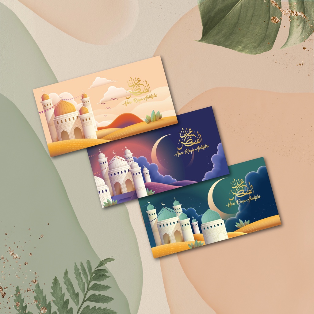 Premium Raya Packet Sampul Duit Raya Green Packet Gold Hot-stamping ...