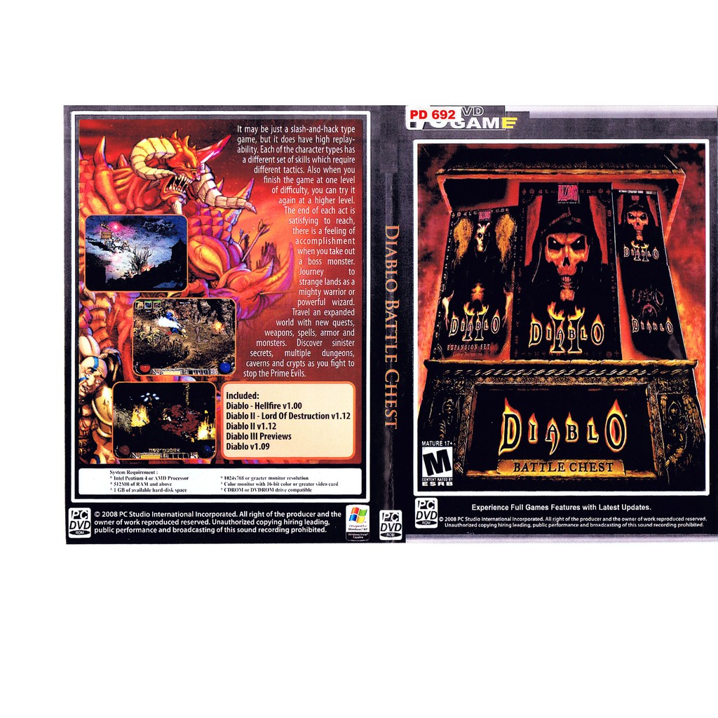 PC game Collection DIABLO BATTLE CHEST - 1 DVD | Shopee Malaysia