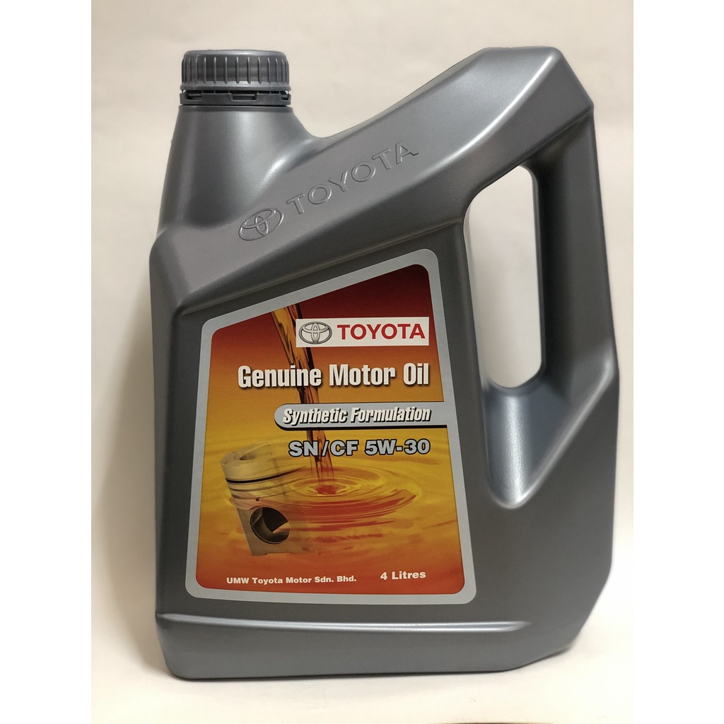 Toyota 5W30 Semi Synthetic Engine Oil (4L) ORIGINAL | Shopee Malaysia