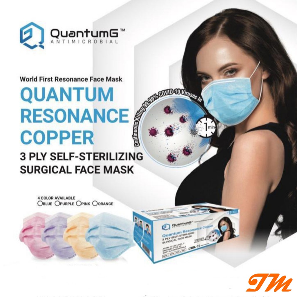 Quantum Resonance Copper 3 Ply Self-Sterilizing Surgical Face Mask | Shopee Malaysia