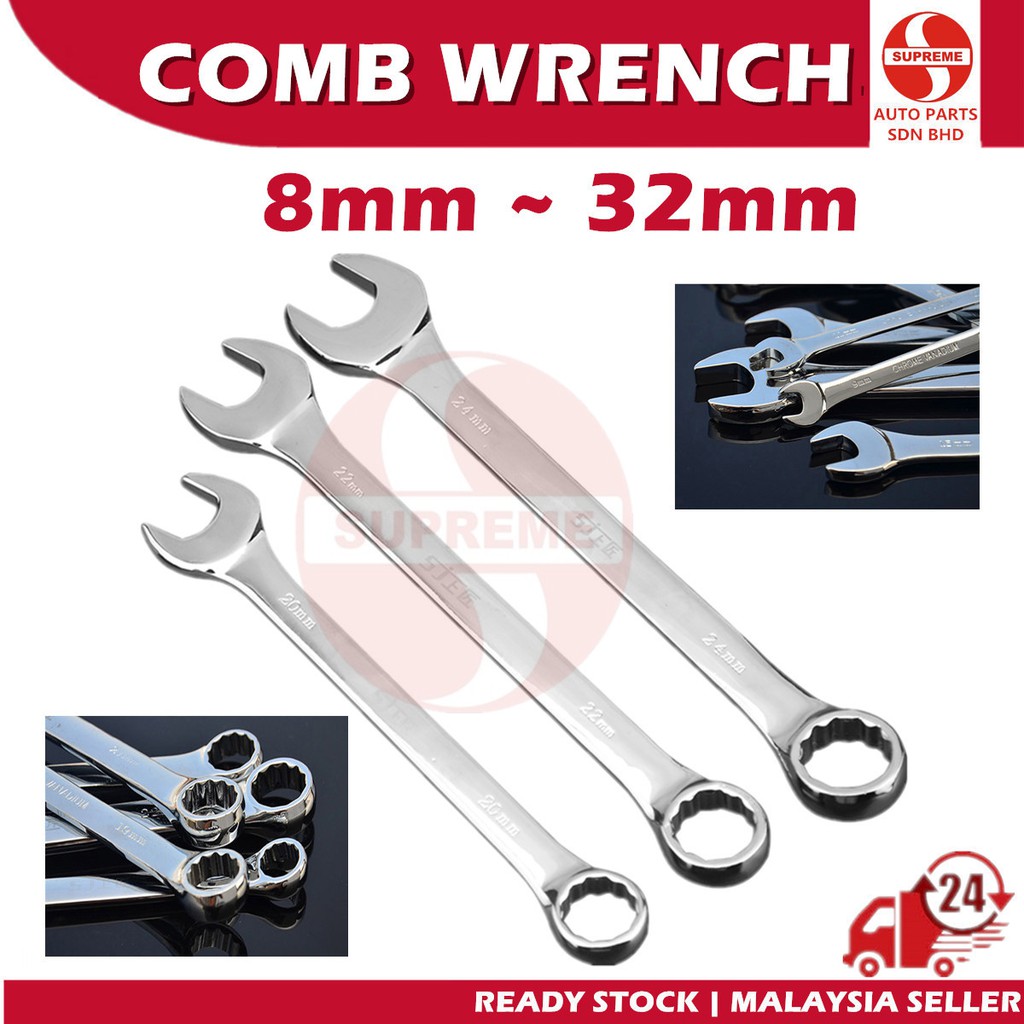 S2U Combination Wrench 10m to 32m Spanar Kereta Lori Machinery Tractor ...
