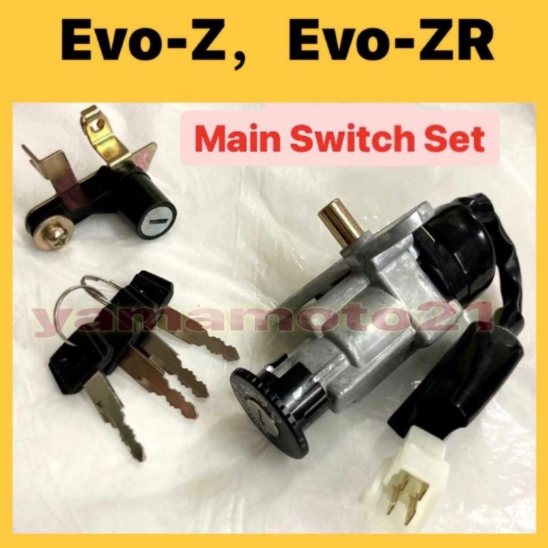 DEMAK EVO-Z MAIN SWITCH SET BRAND ORIGINAL DEMAK EVOZ EVO Z EVO-Z SPECIAL KEY SET SUIS KUNCI SET ...