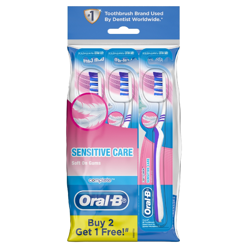 Oral-B Complete Sensitive Care Extra Soft Manual Toothbrush In PolyBag ...