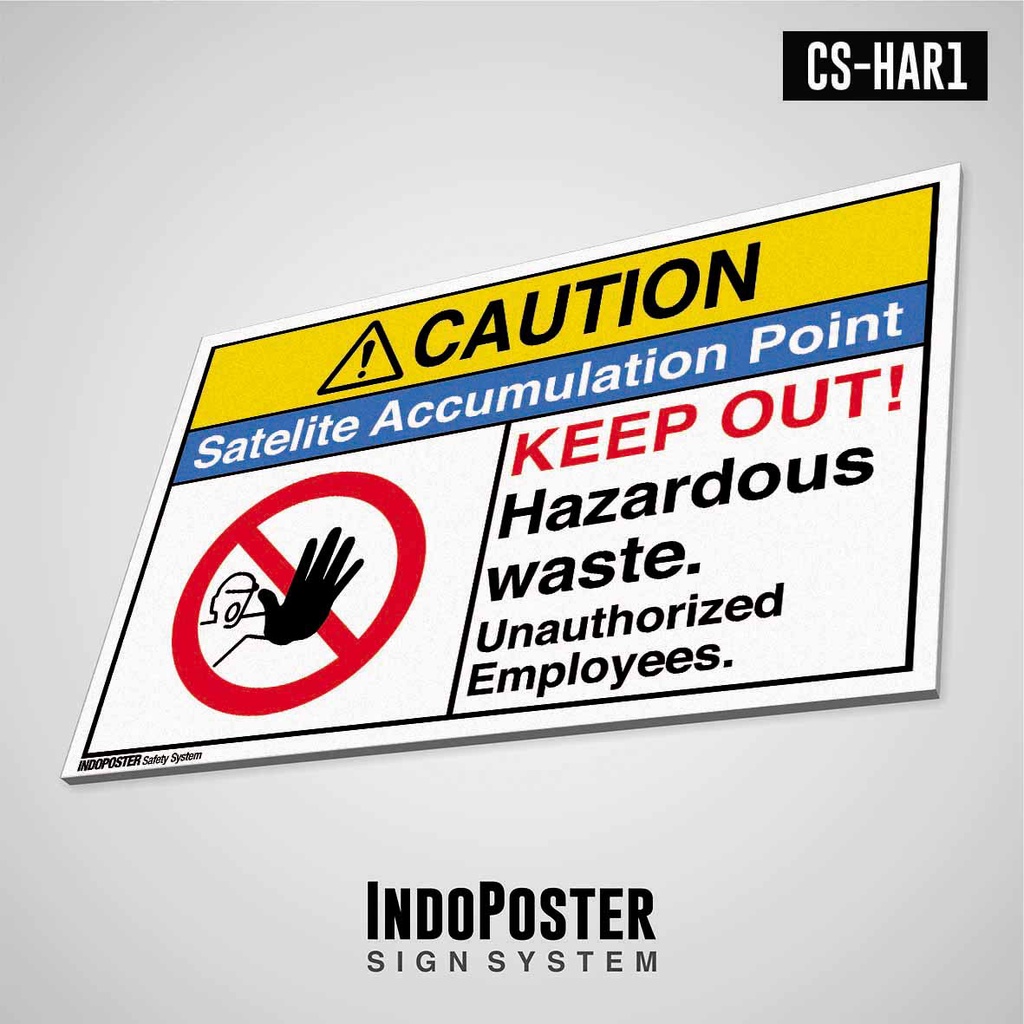 Safety Sign Sign K3 PVC ANSI Satellite Accumulation Point | Shopee Malaysia