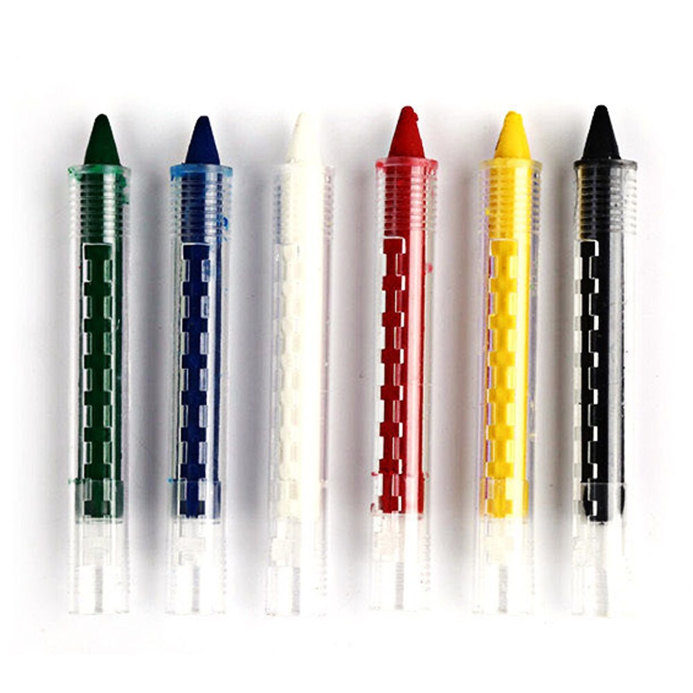 Kid-Neon Bright Metallic-Face Body Hair Crayon Paint Retract Pen ...