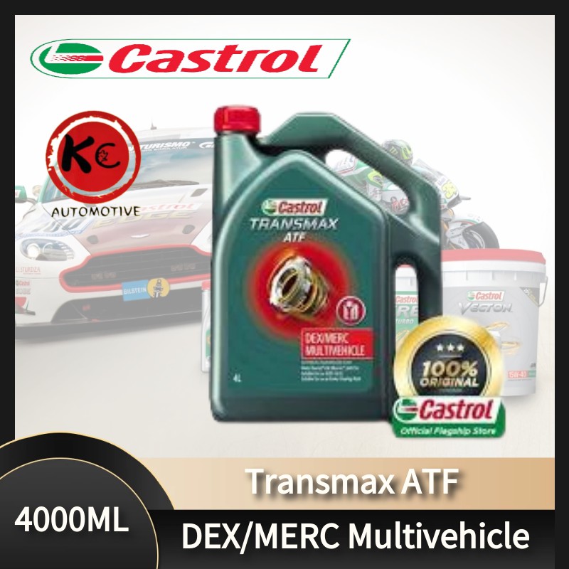 Castrol Transmax Auto Transmission Fluid DEX/MERC Multivehicle (4L ...