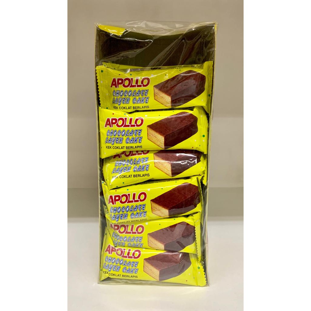 Apollo Chocolate Layer Cake 24PCS | Shopee Malaysia