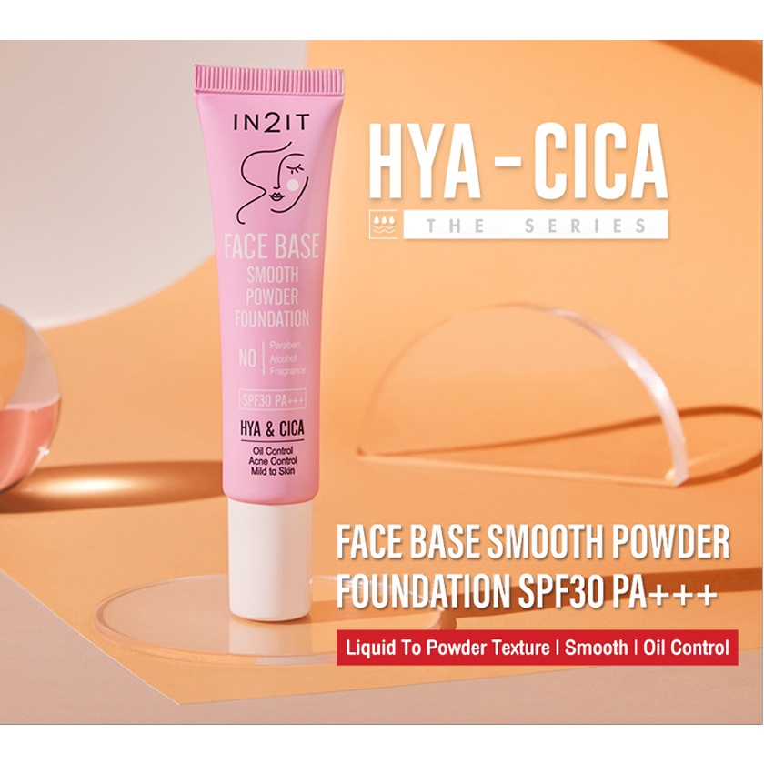 IN2IT HYA-CICA FACE BASE SMOOTH POWDER FOUNDATION SPF30 PA+++ (BSQ ...