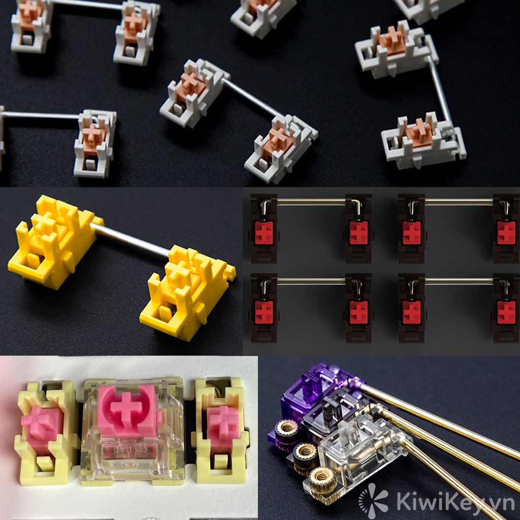 Multi-colored Stab for mechanical keyboards (Plate Mount, PCB Mount ...