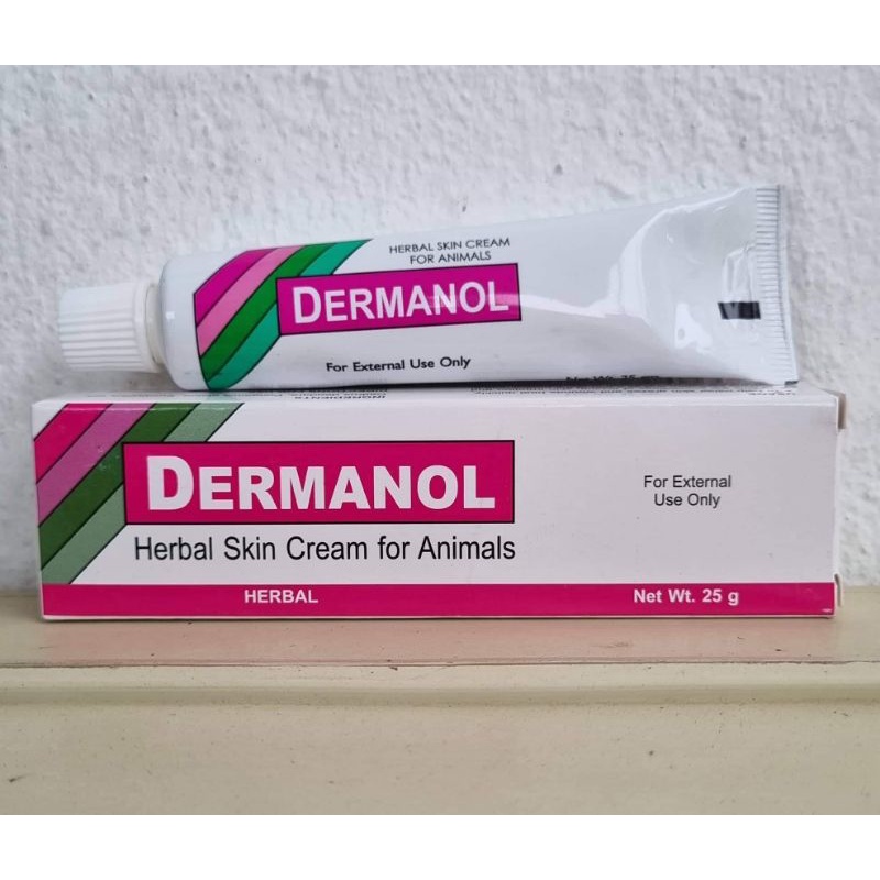 Exp:2026 Apr / 25g Dermanol Herbal Skin Cream For Animals Wound Dog Cat ...