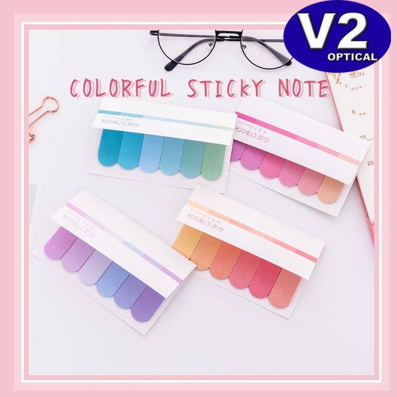 (Gradient Color) 120 Sheets Sticky Notes Korean Style Memo Pad Lable ...