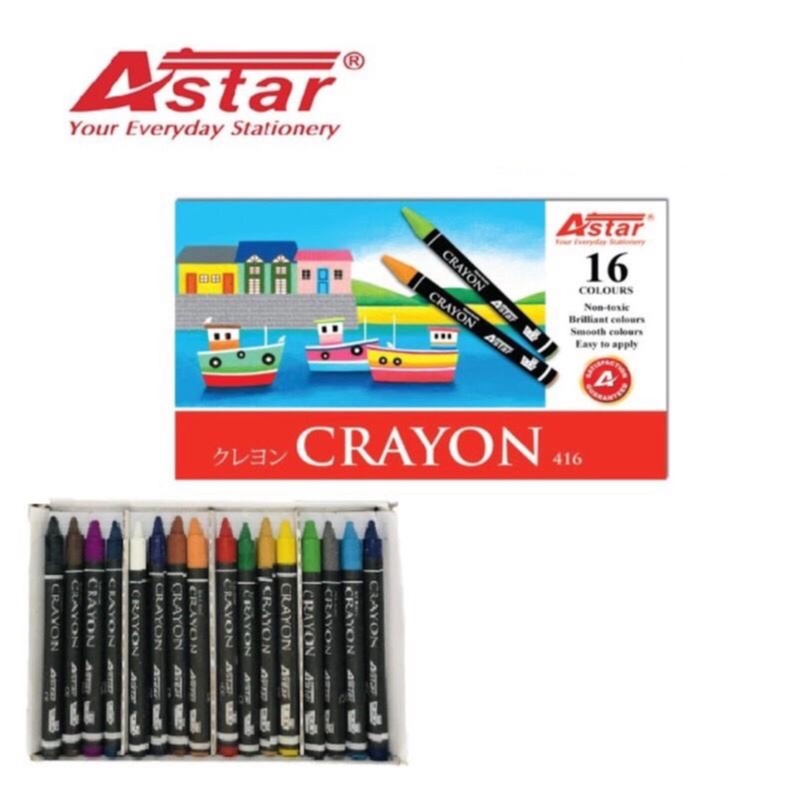 ASTAR CRAYON 16 COLOUR ( 416 ) | Shopee Malaysia