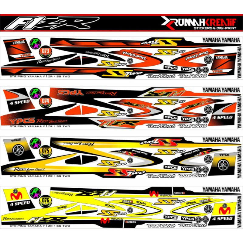 Striping / Sticker Motor Yamaha F1zr Sstwo | Shopee Malaysia