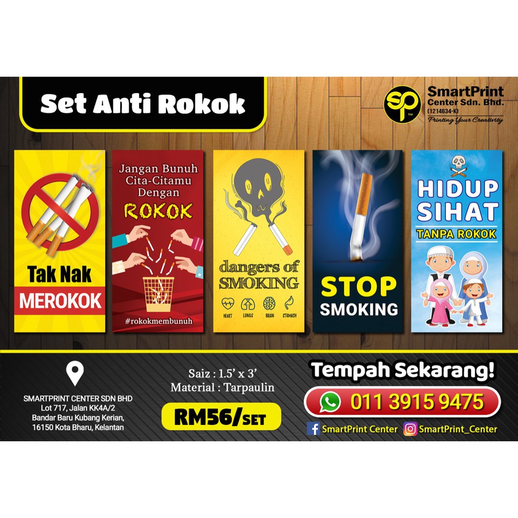 SET ANTI ROKOK (SAIZ SEDERHANA) | Shopee Malaysia