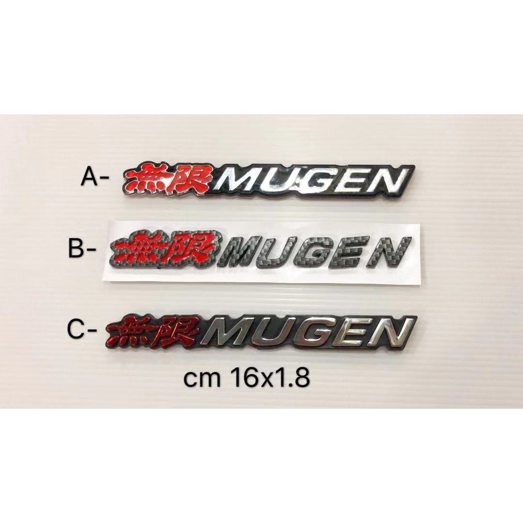 Honda Letter Grill Mugen Power Metal Car Body Sticker Auto Rear Emblem ...