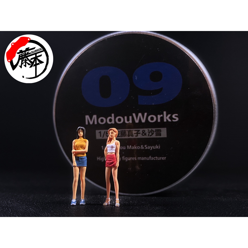 Modou Works 1/64 Mako & Satou Initial D Figure Limited | Shopee Malaysia