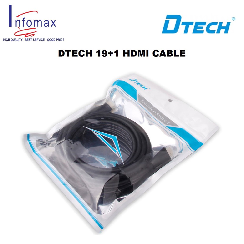 DTECH HDMI Cable Monitor Cable 1.5M / 3M / 5M / 10M | Shopee Malaysia