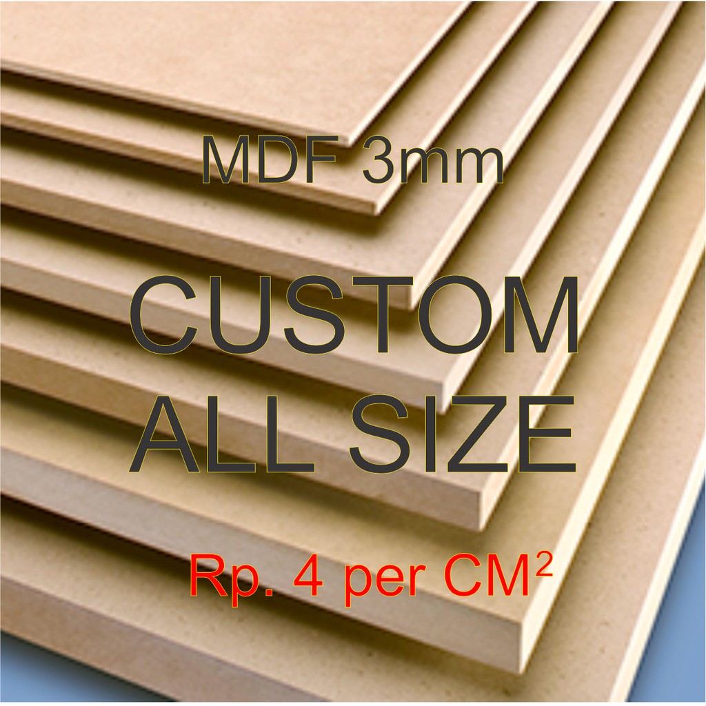 Custom Mdf board measuring 3mm thick | Shopee Malaysia