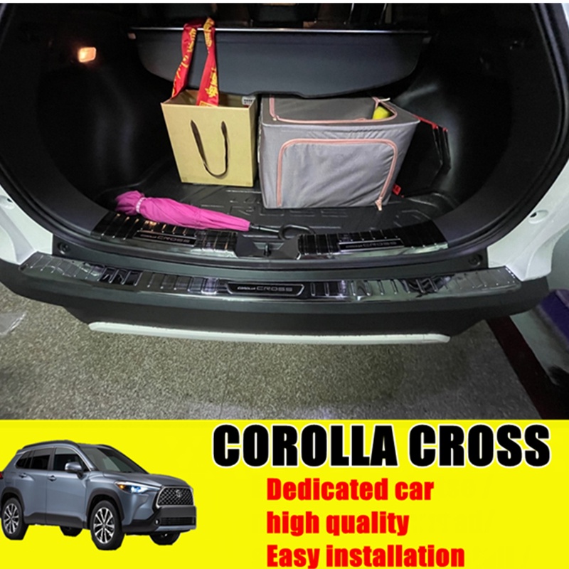 Toyota 20-22 COROLLA CROSS, Trunk Scratch Guard, Trunk Guard, Stainless ...