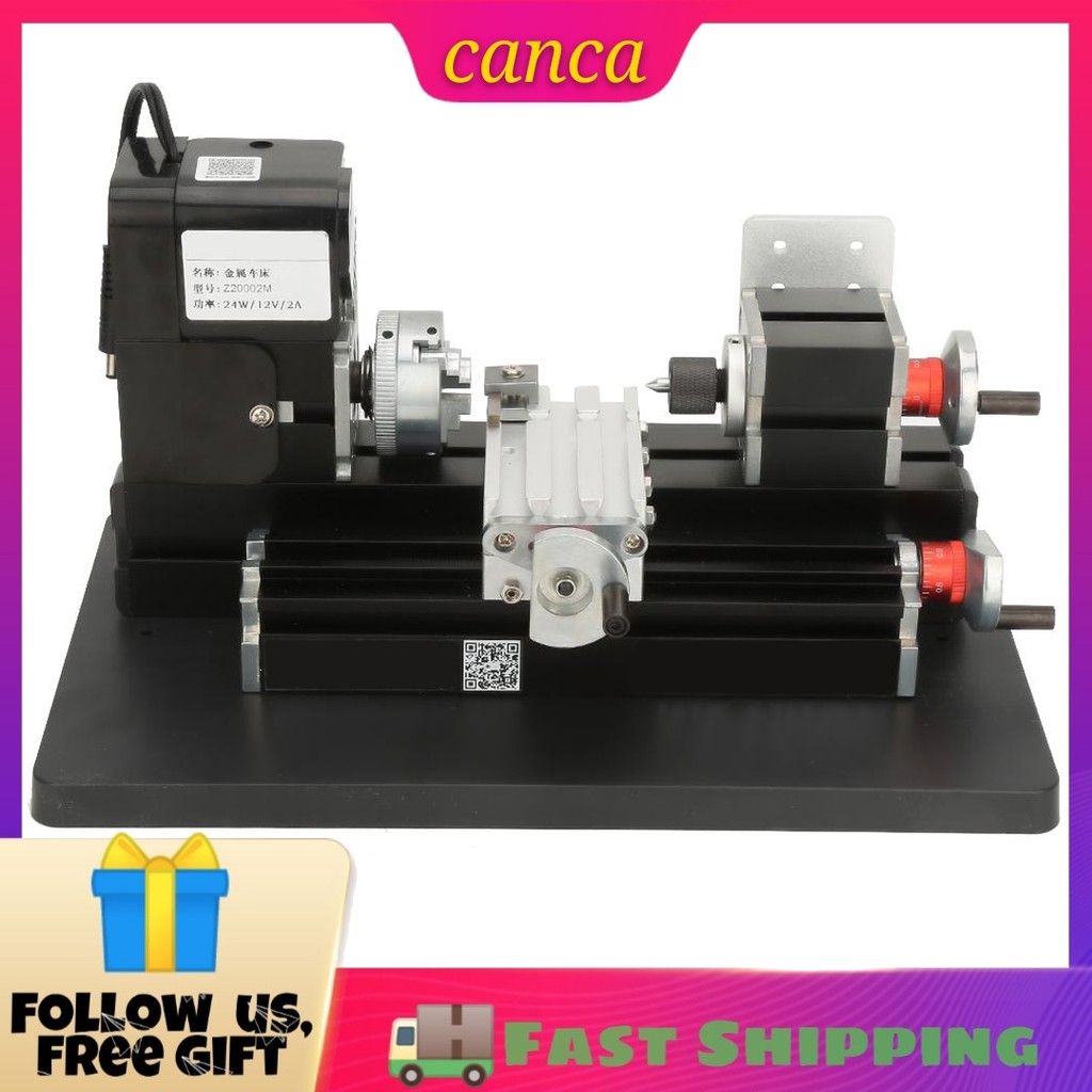 canca 24W Mini Metal Lathe 20000RPM Motor for Soft Plastic Acrylic US ...