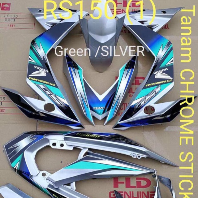 Coverset Honda rs150 chrome sticker (6 design) | Shopee Malaysia