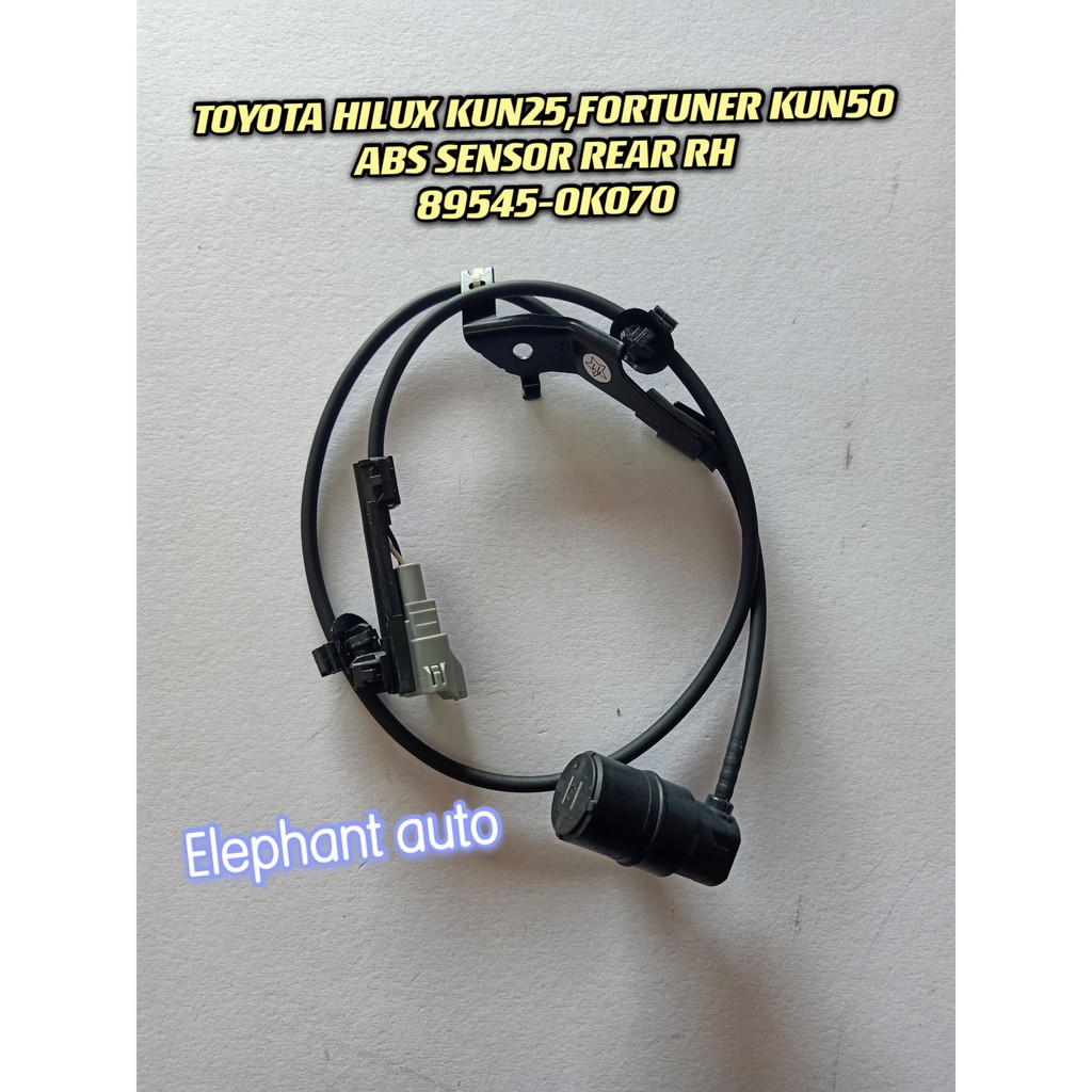 TOYOTA HILUX KUN25,FORTUNER KUN50 ABS SENSOR (WITH WIRE) REAR RH 89545 ...