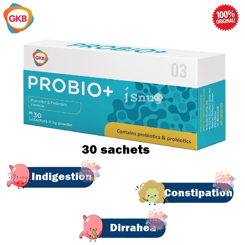 GKB Probio+ Probiotics Prebiotics 30 sachets - Digestion Diarrhea ...