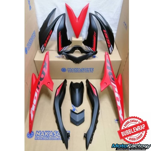 COVER SET YAMAHA NVX155 NVX V1 AEROX RED+BLACK #STICKER TANAM | Shopee ...
