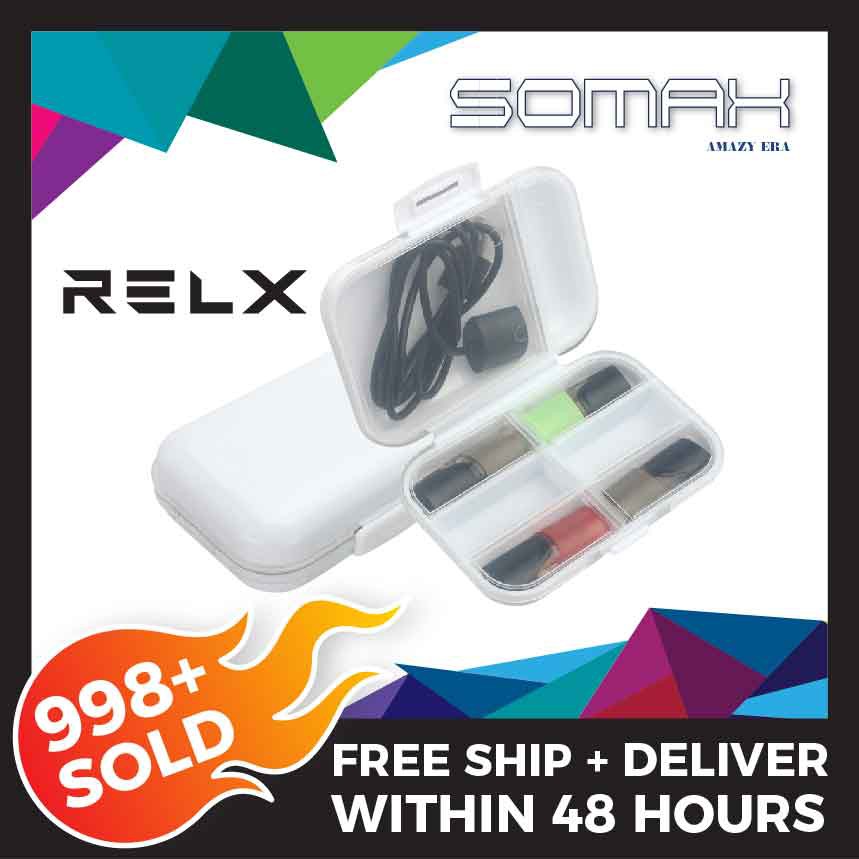 RELX electronic cigarette plastic storage box (can hold 6 Pcs POD ...