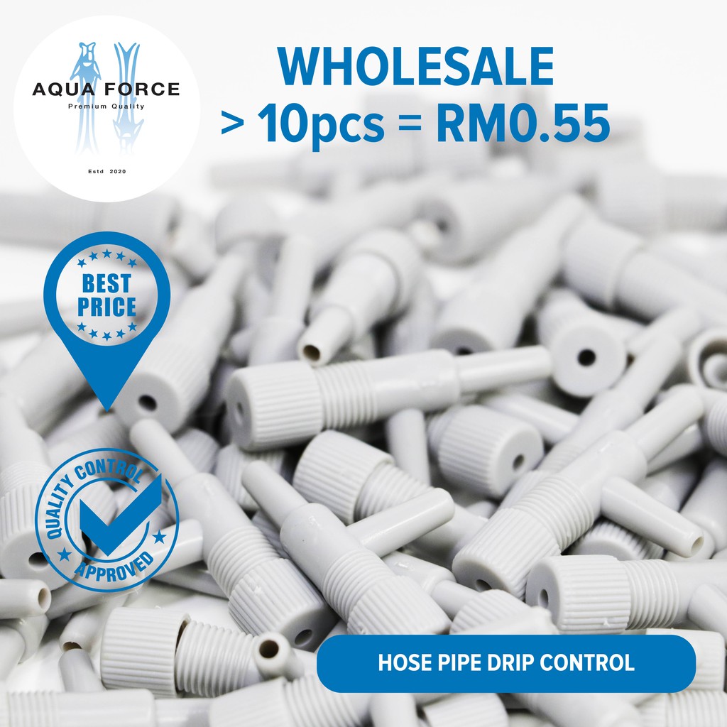 AQUARIUM 4MM OXYGEN AIR / WATER TUBE / HOSE PIPE DRIP CONTROL / AIR ...