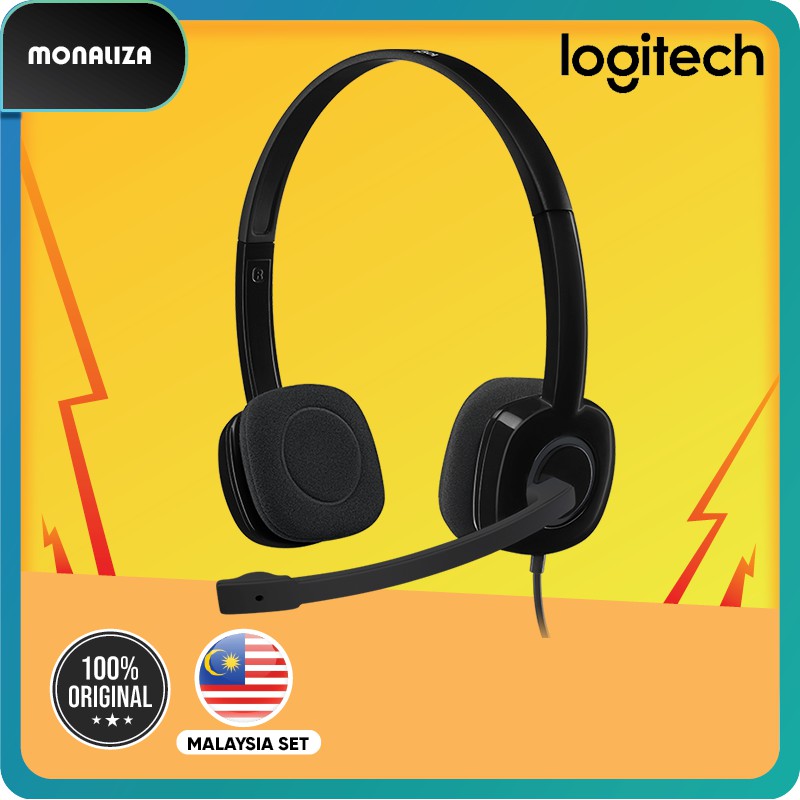 Logitech Headset H151 Stereo - Black | Shopee Malaysia