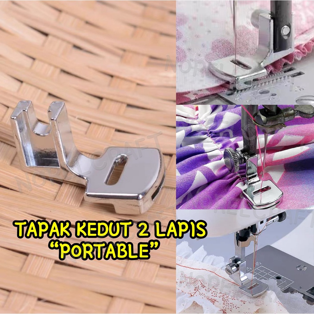 [PORTABLE]1PC] TAPAK KEDUT 2 LAPIS MESIN PORTABLE/GATHERING FOOT ...