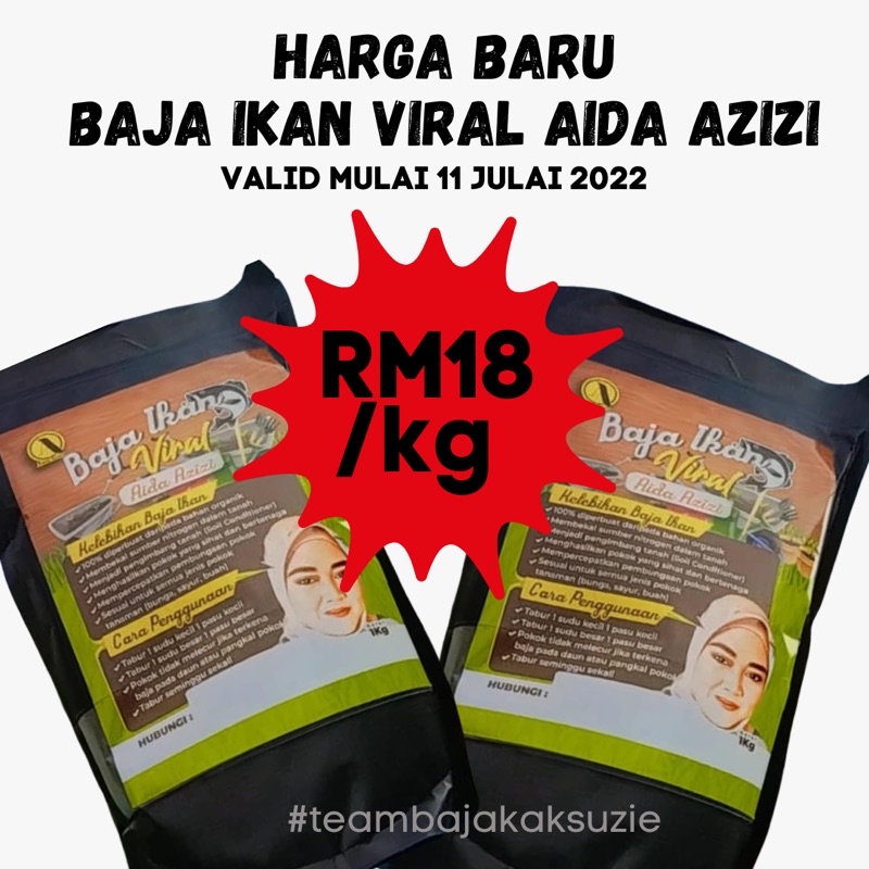 BAJA IKAN VIRAL AIDA AZIZI (ORIGINAL HQ ~ BLACK PACKAGING) | Shopee ...