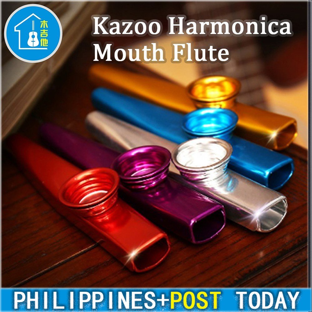 Metal Kazoo Harmonica Mouth Flute Kids Party Gift Kid Musical ...