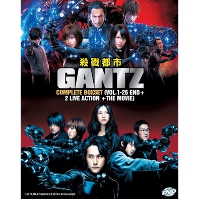 GANTZ COMPLETE BOXSET (VOL. 1-26 END + 2 LIVE ACTION + THE MOVIE ) DVD ...