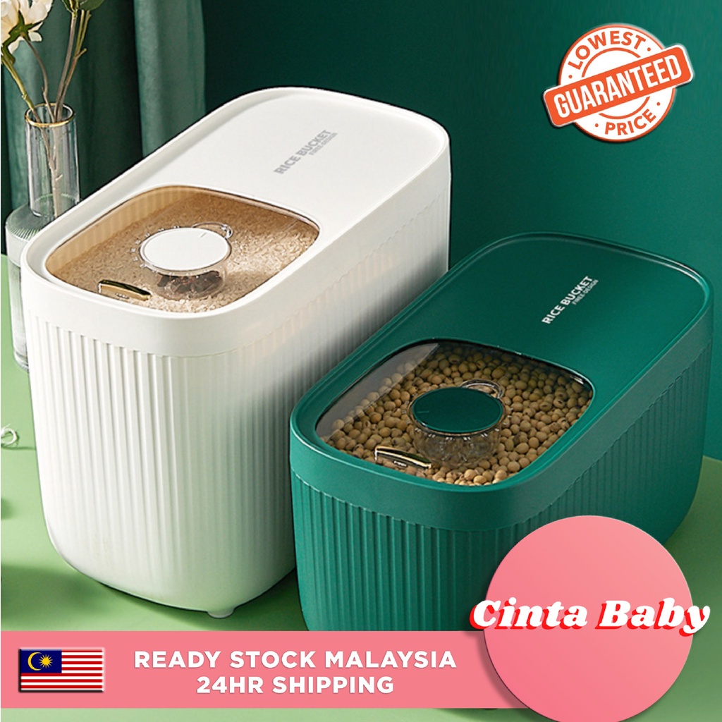 Rice Storage [10kg / 15kg] New Design Modern Container Kitchen Food ...