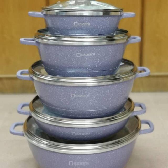 🔥Set Periuk Dessini Pastel Colour -10 Pcs (Tudung Kaca) 🔥 | Shopee Malaysia