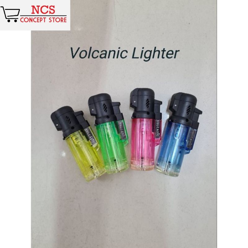 Mini Jet Flame Windproof Vol canic Ligh ter with One Hand Open Cap ...