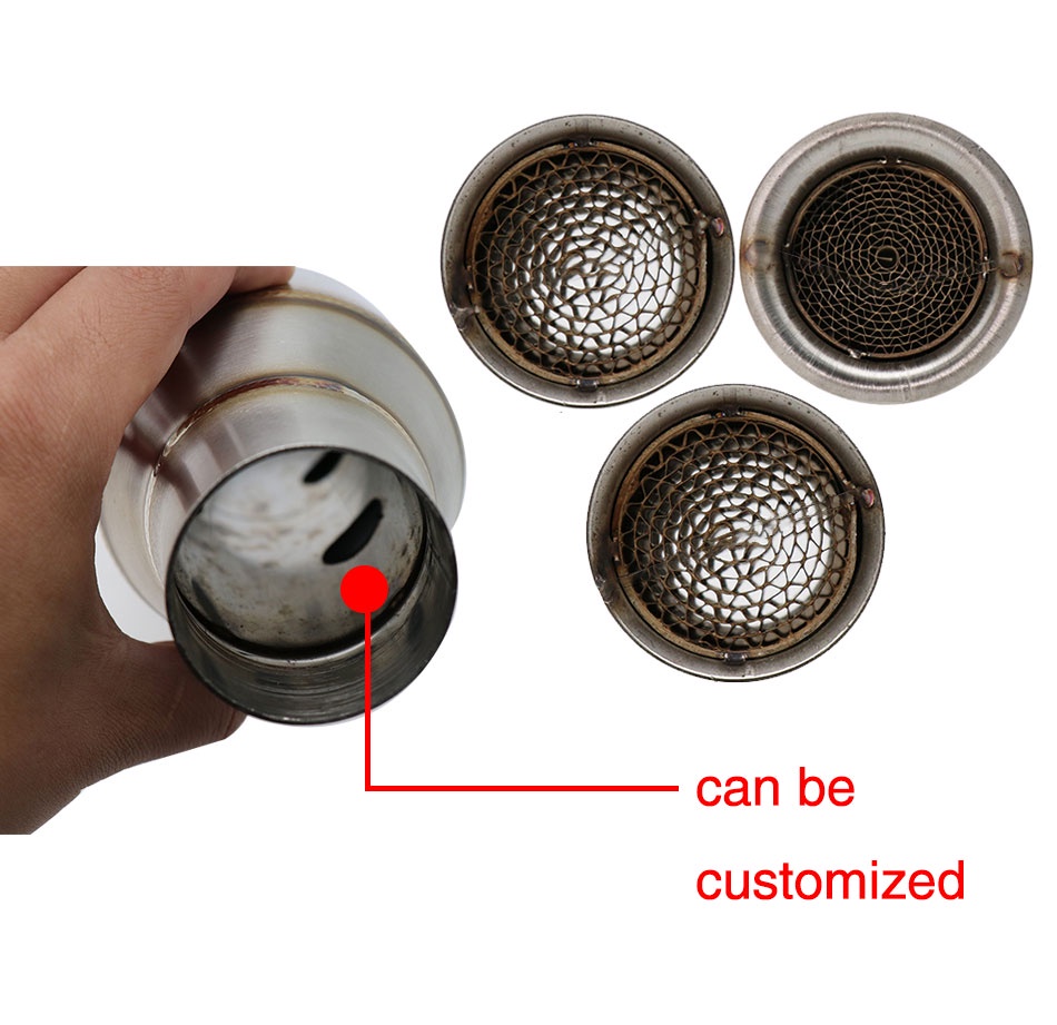 Motorcycle universal exhaust pipe back pressure pack modified expansion ...