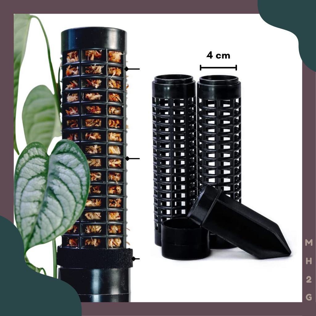 4CM Stackable Plastic Moss Pole for Climbing Plant Support Gardening ...