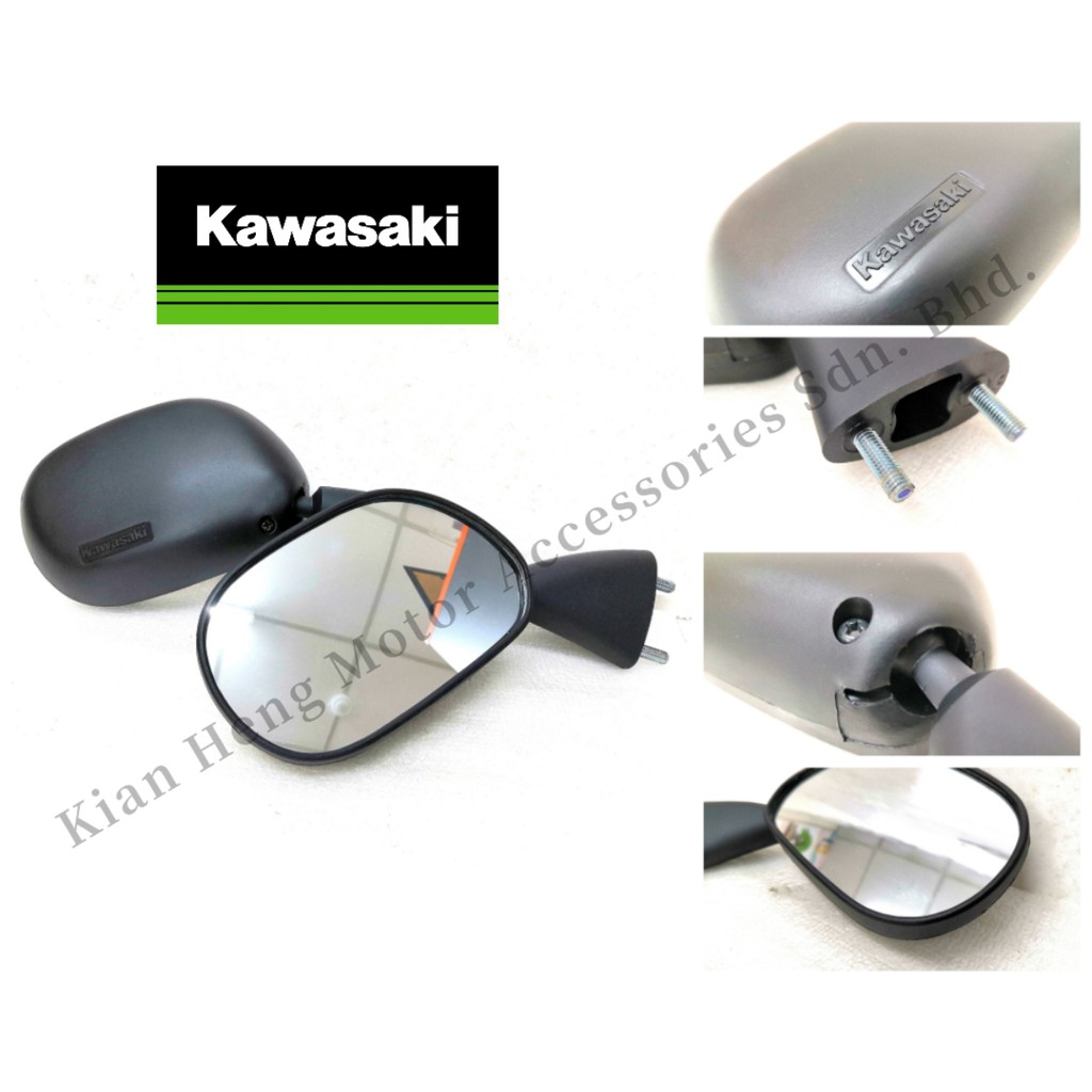 Kawasaki ZX150 RR150 Side Mirror Assy Cermin Sisi (SET) | Shopee Malaysia