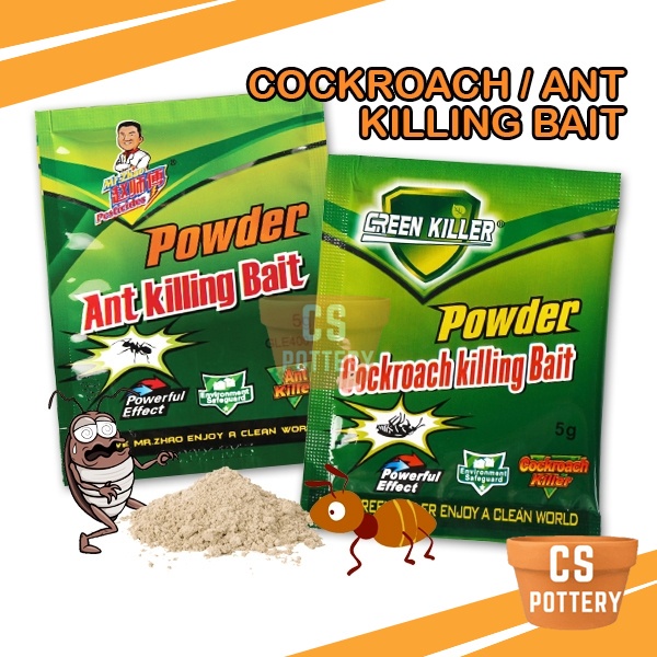(1pack only) Green Killer 5g Cockroach Killing Bait Ant Killing Bait ...