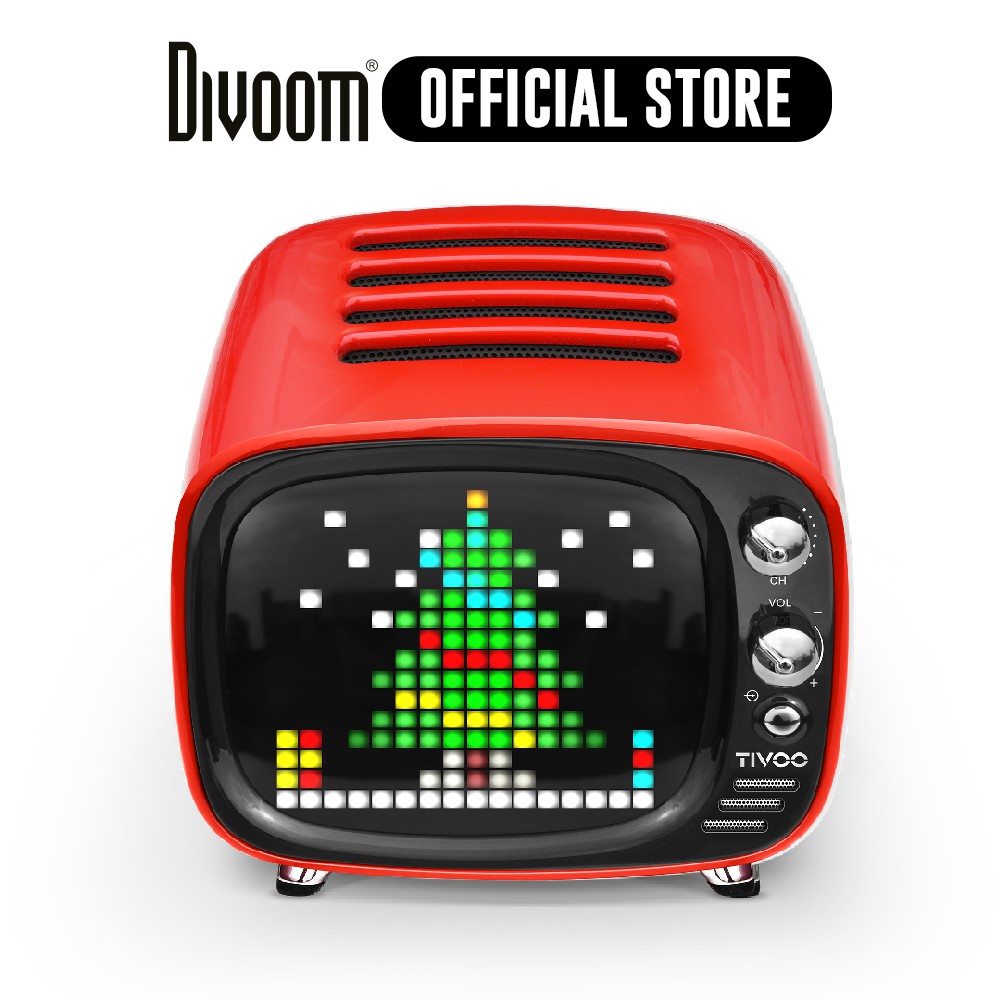 Divoom Tivoo Smart Pixel Art Bluetooth Speaker / Smart alarm clock RED | Shopee Malaysia