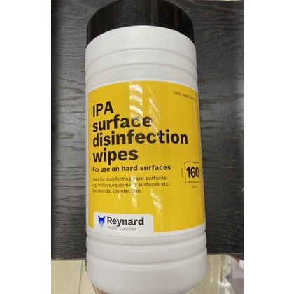 Reynard IPA Surface Disinfection Wipes Isopropanol Alcohol Wipes 160's ...