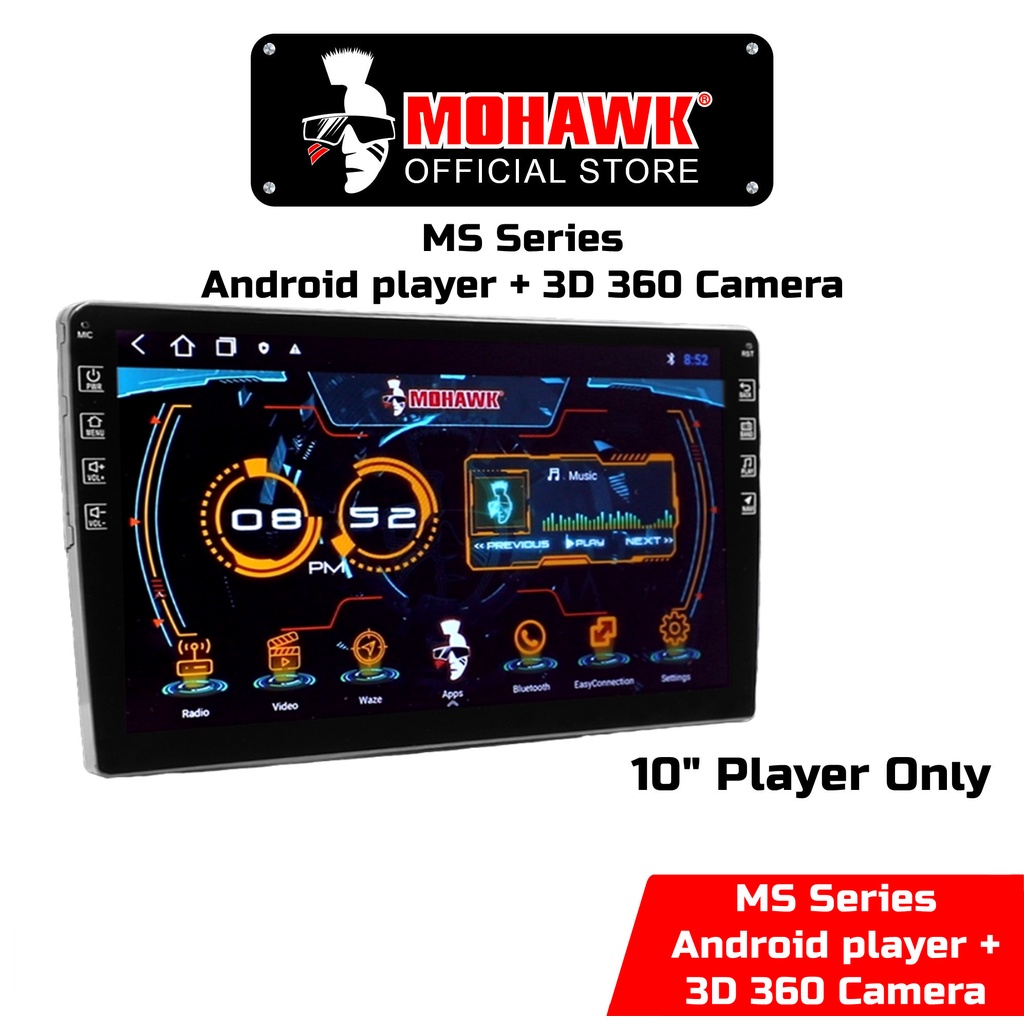 Mohawk Ms Series Car Android Player With 3D 360 Reverse Camera | Shopee ...