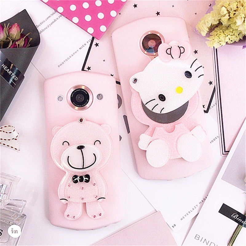Meitu T9 mobile phone case M6ST8S cartoon cute cat M8S makeup mirror ...