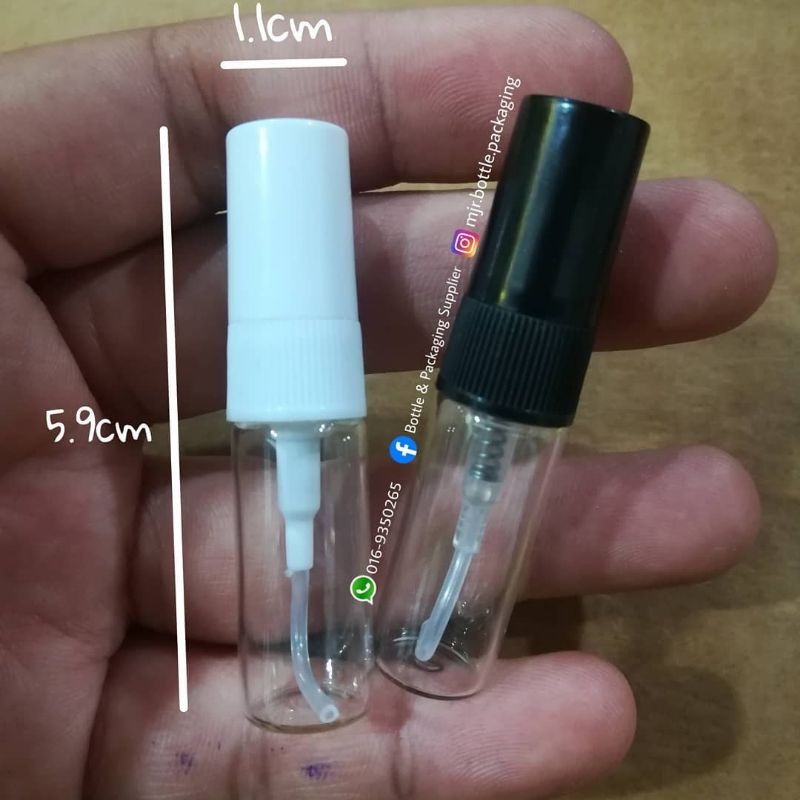 6pcs BOTOL PERFUME MINI TESTER SPRAY KOSONG 3ML | Shopee Malaysia
