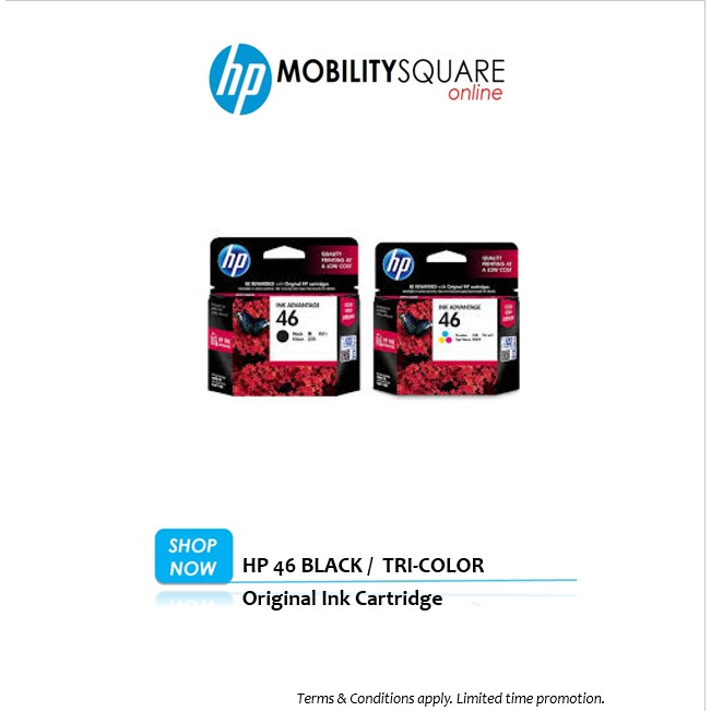 HP 46 Black/Color Ink Cartridge CZ637AA/CZ638AA | Shopee Malaysia